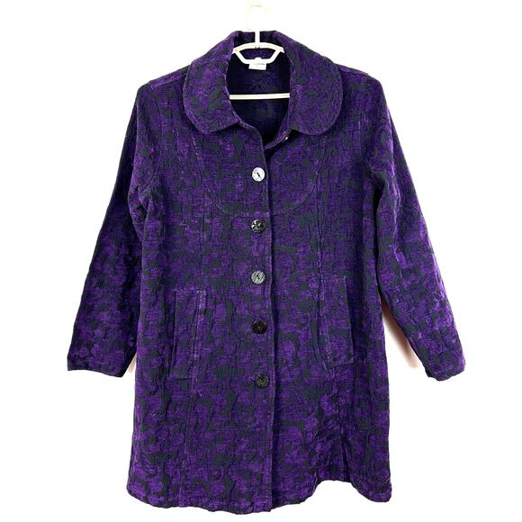 Cmc | Jackets & Coats | Vintage Cmc Color Me Cotton Tapestry Coat Large ...